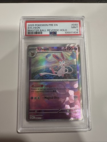 Prismatic Evolutions Sylveon Masterball Reverse Holo 040/131 PSA 9 | eBay