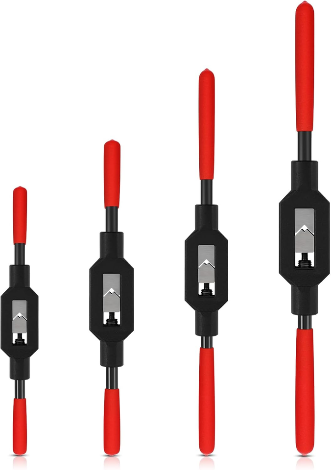 4 Pcs Adjustable Tap Wrench Handle Tool Ratcheting for Tap Reamer, Pre ...