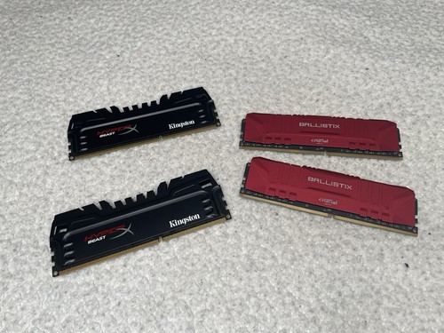 RAM LOT - 2x Ballistix 8GB DDR4, 2x HyperBeast 4GB DDR3 | eBay
