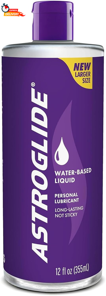 Astroglide Water Based Lube (12 Fl Oz), Liquid Personal Lubricant, Long ...