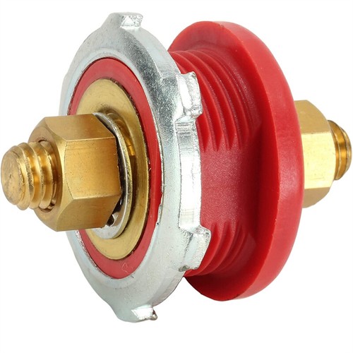 Battery Terminal Bulkhead Feed-Thru Panel Positive Connector Post 3/8 ...