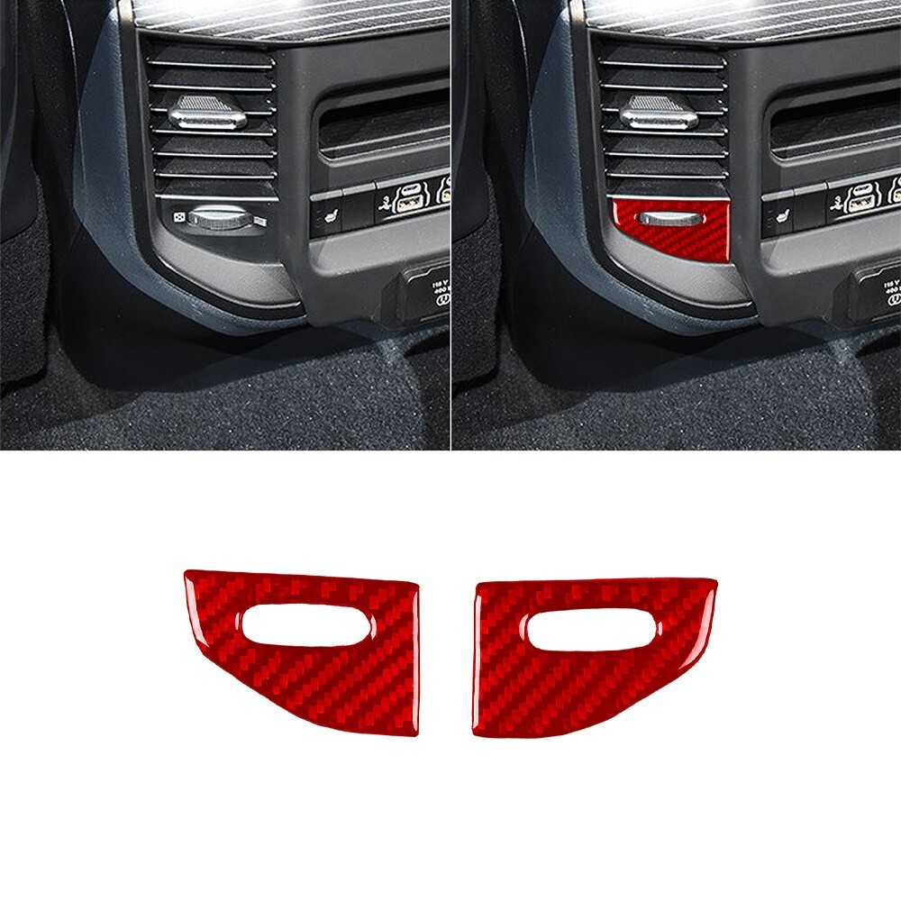 16Pcs Red Carbon Fiber Interior Dash Cover Kit For RAM 1500/2500/3500 ...