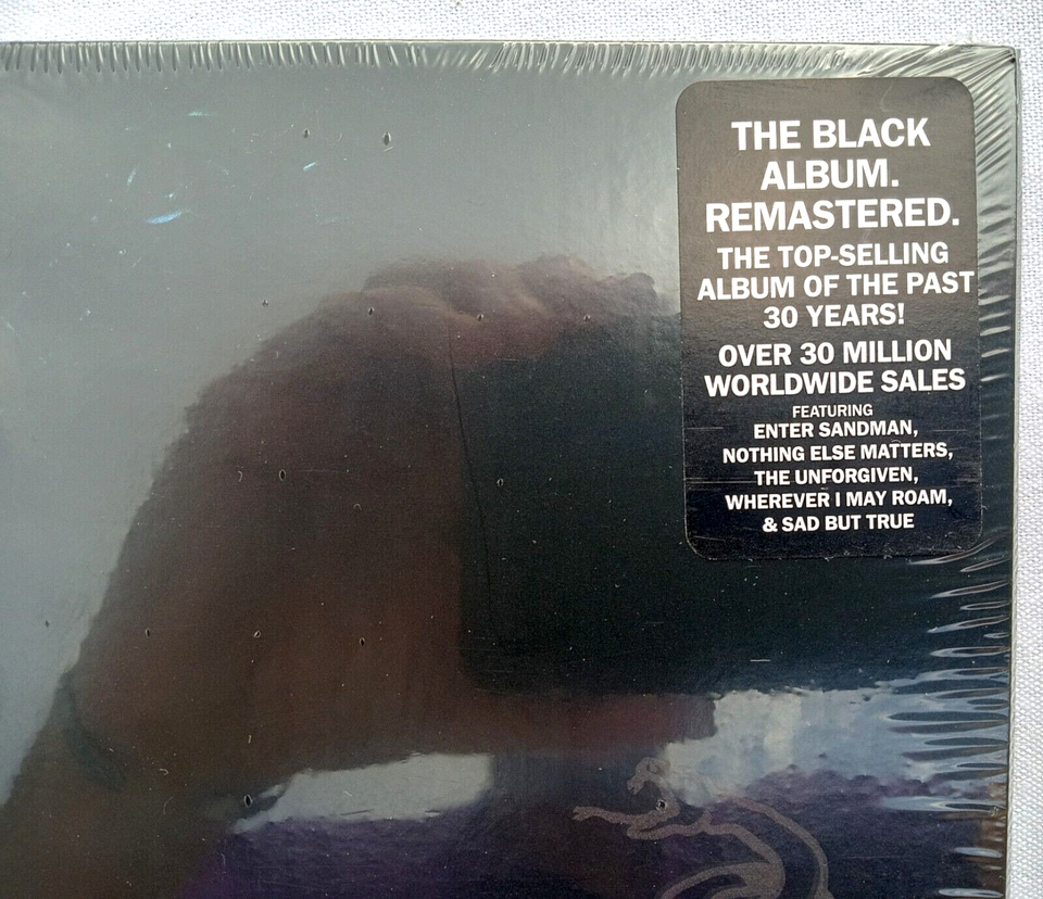 METALLICA Black Album 2017 Remastered Factory Sealed Digipak Hyper ...
