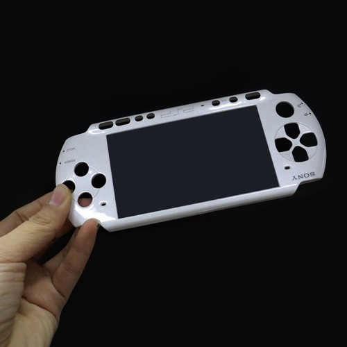 White Front Cover Case Replacement Shell Faceplate For Sony PSP 1000 ...