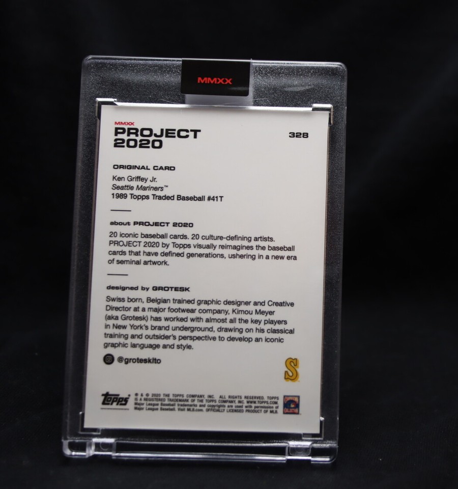 Ken Griffey Jr. 328 2020 Topps Project 2020 by Grotesk PR: 2,745 (w/Box ...