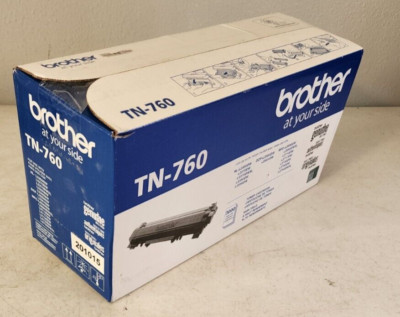 Brother TN-760 Black Cartridge Hi Yield Genuine New OEM Open Box free ...
