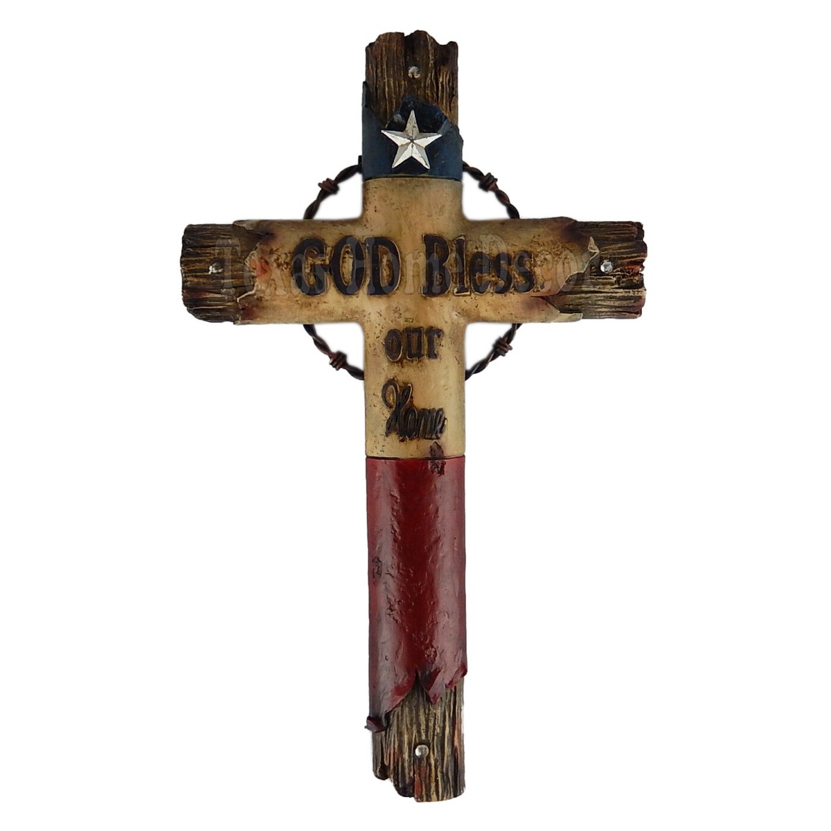 Cross With Draped American Flag Jesus Cross Easter Day American Flag