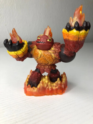 Skylanders Giants Hot Head Figure Activision 2012 Fire Golem Flamefire ...