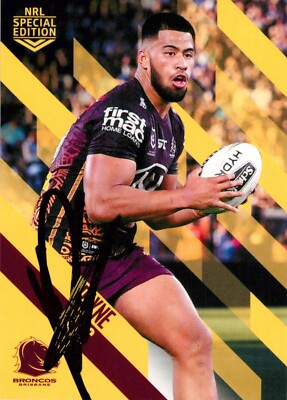 Signed 2021 BRISBANE BRONCOS NRL Card PAYNE HAAS Special Edition | eBay ...