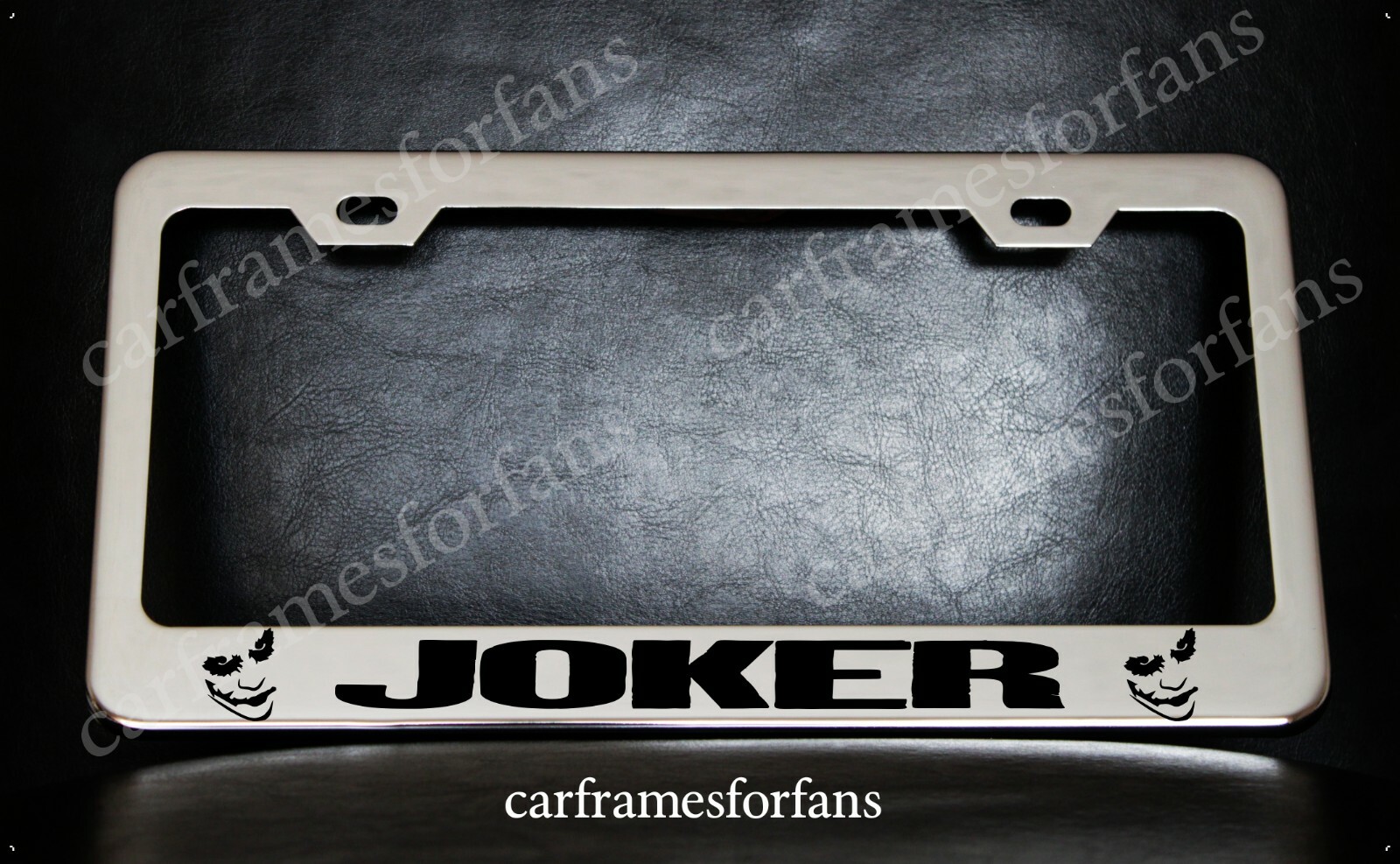 JOKER License Plate Frame, Custom Made of Chrome Plated Metal | eBay