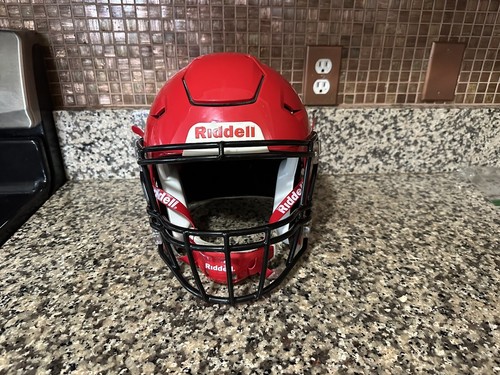 Riddell Speed FLEX Football Helmet Red w/ Black Facemask Adult Small | eBay