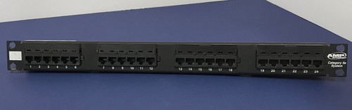 AMP NETCONNECT CAT 5E SYSTEM 406330-1 PATCH PANEL 24 PORT | eBay
