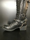 Genuine Real Leather BOOT STRAPS BLACK 5 STYLES PUNK GOTHIC FASHION ...