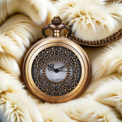 QUARTZ FILIGREE STYLE POCKET WATCH NEW (WBP006786) | eBay