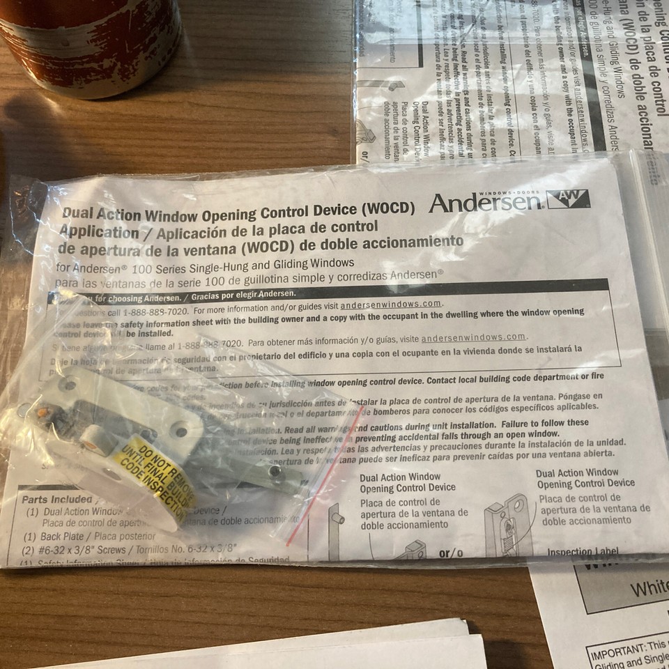 Andersen 100 Child Window Opening Control Device 9130514 -single & hung ...