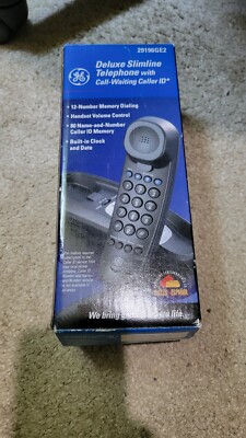 GE Deluxe Slimline Telephone with Call Waiting Caller ID 29196GE2 | eBay