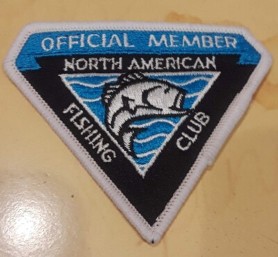 North American Fishing Club - Official Member - embroidered Iron on ...