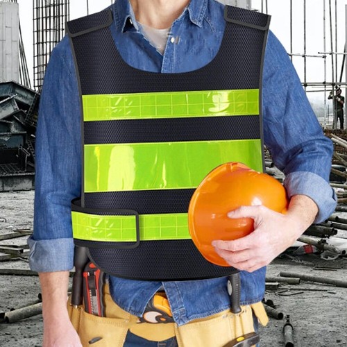 Lightweight Warning Vest Fluorescent Top Running Cycling Sports | eBay