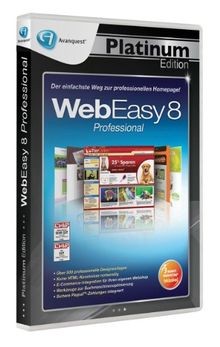 WebEasy 8 Professional - Avanquest Platinum Edition ... | Software | Zustand gut 4023126112163 ...