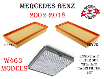 Mercedes Air Conditioning Cabin Filter & Engine Air Filter For G500 G63 ...