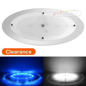 400MM 12v DC LED Oval Caravan Lights Interior Ceiling Lighting Cool ...