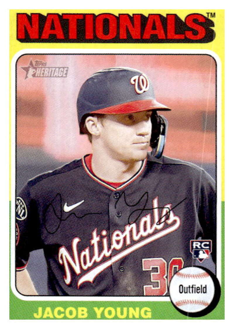 2024 Topps Heritage #394 Jacob Young Washington Nationals Rookie | eBay