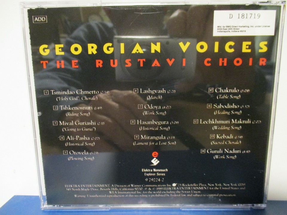 The Rustavi Choir- Georgian Voices - CD - MINT condition - E20-613 | eBay