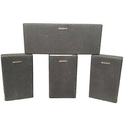 Sony SS-CNP75 + SS-MSP75 (3) Home Theatre Surround Sound Speakers Black ...