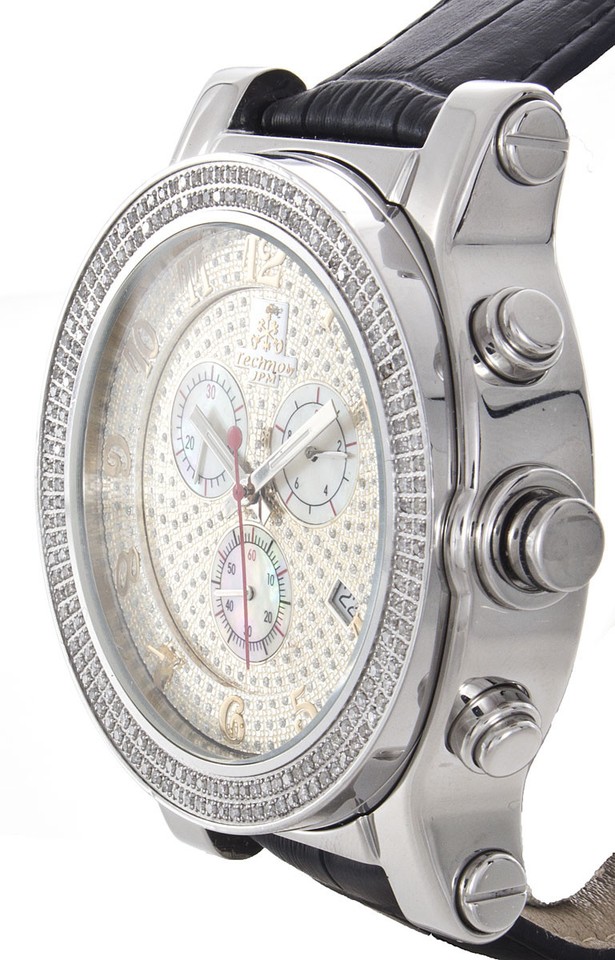 Techno JPM Men's Diamond Chronograph Watch 826JA | eBay