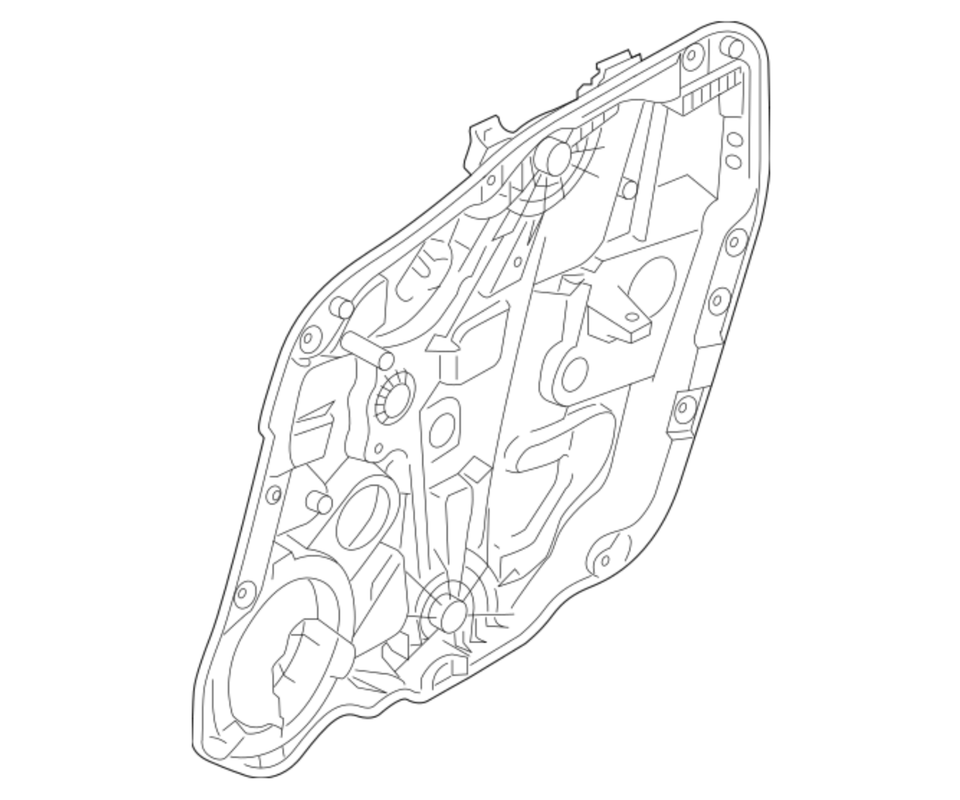 OEM 82471-D4000 Front Left Power Window Regulator Door for Kia Optima ...