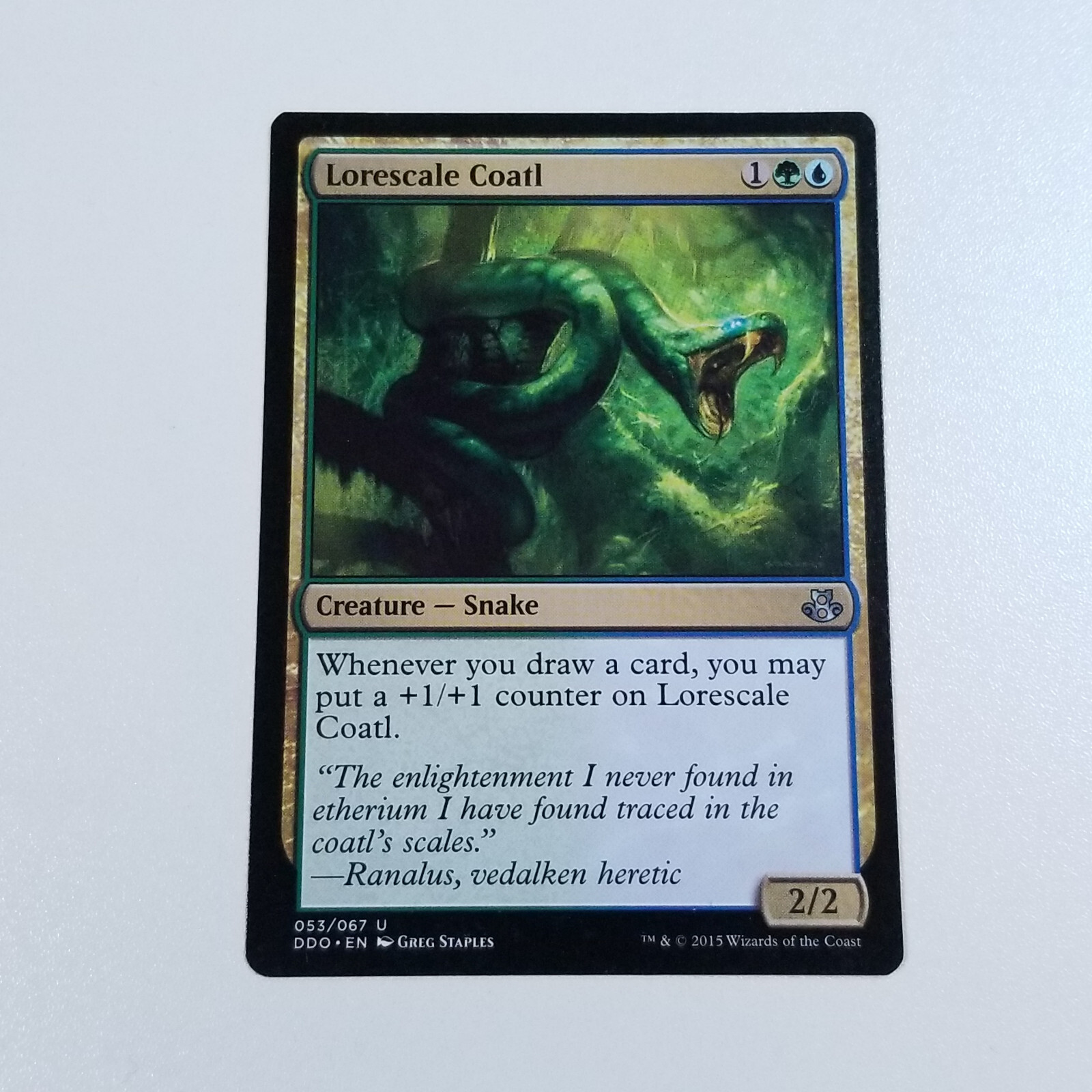 MTG Lorescale Coatl Duel Decks: Elspeth vs Kiora 053/067 Regular ...