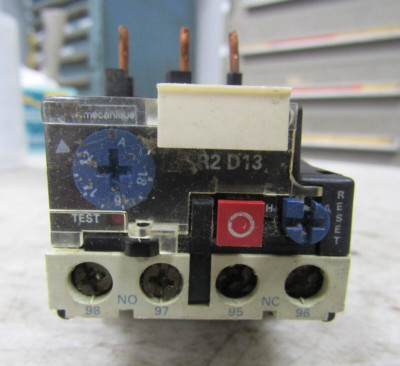 💥TELEMECANIQUE 10 AMP THERMAL OVERLOAD RELAY 600 VAC MAX 3Ø LR2D1321 ...