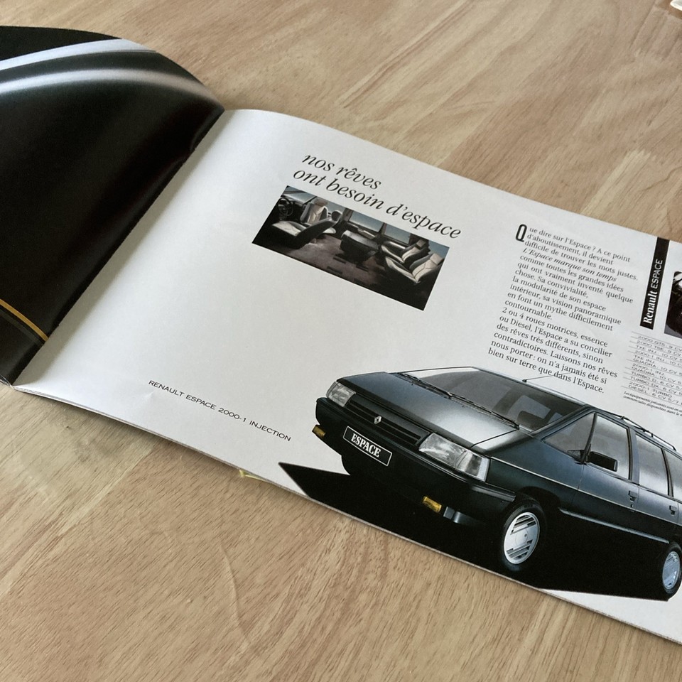 Renault 1991 R4 Clio R19 Alpine R21 R25 Espace Etc Prospectus Catalogue ...
