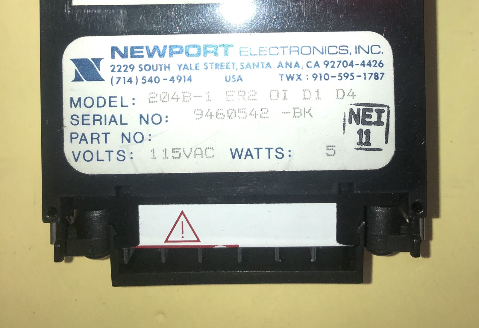 NEWPORT ELECTRONICS 204B-1 ER2 OI D1 D4 NEW | eBay