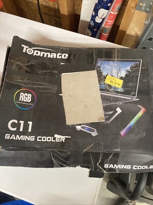 Topmate C11 RGB Laptop Cooling Pad Gaming Cooler Fans for 11-17.3 ...