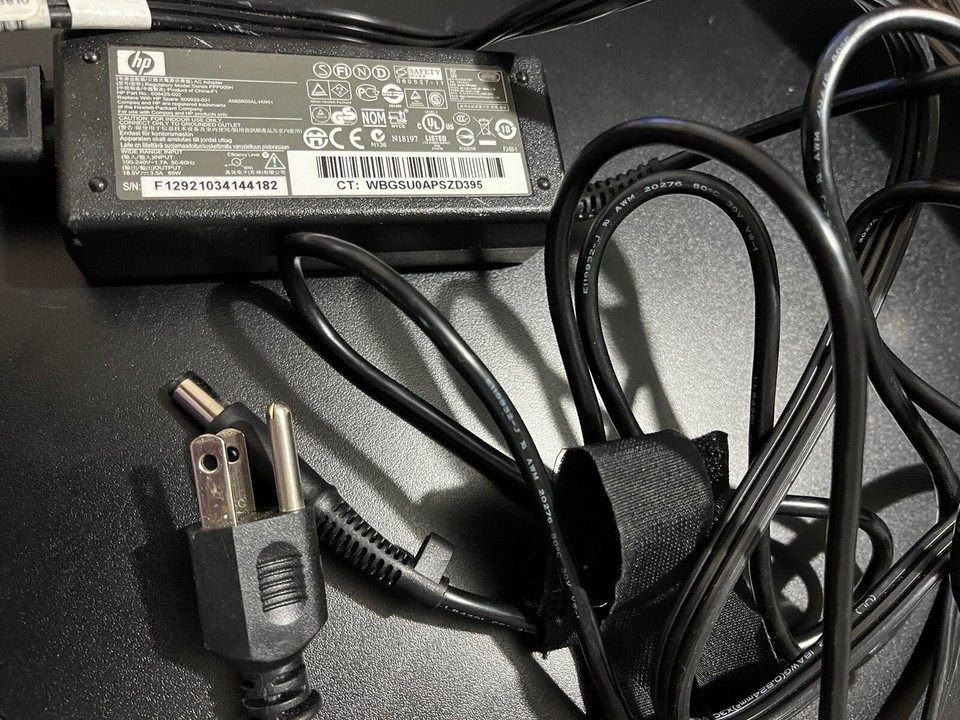 Genuine Original HP AC Adapter PPP009H 65W | eBay