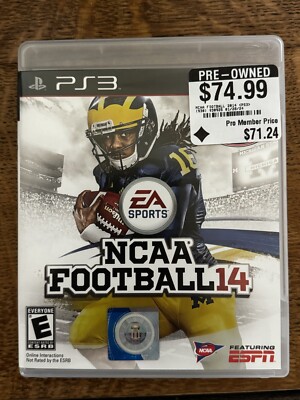 NCAA Football 14 (PlayStation 3, 2013) 707003231034 | eBay