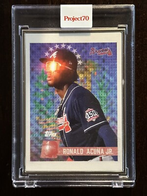 Topps Project 70 #417 Robert Acuna Jr. by Solefly Artist Proof #21/51 ...