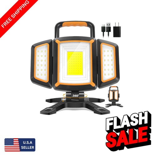 Portable Cordless 3000 Lumen LED Work Light - Rechargeable & Magnetic ...