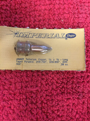 6427 IMPERIAL UNGAR 3/8" 3/4" LONG TAPER PYRAMID SOLDERING TIP | eBay