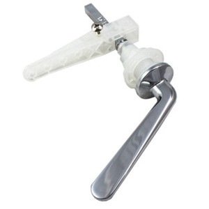 Toilet Cistern Adjustable Lever Replacement WC Flush Handle Arm Chrome ...