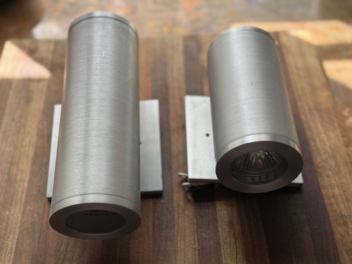 CSL Lighting Outdoor Sconce Wall Light, Lot of 2, Silo Cylinder, Modern ...