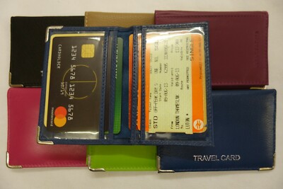 Leather Travel Pass Bus Pass Oyster Card Credit Card Train Ticket ...