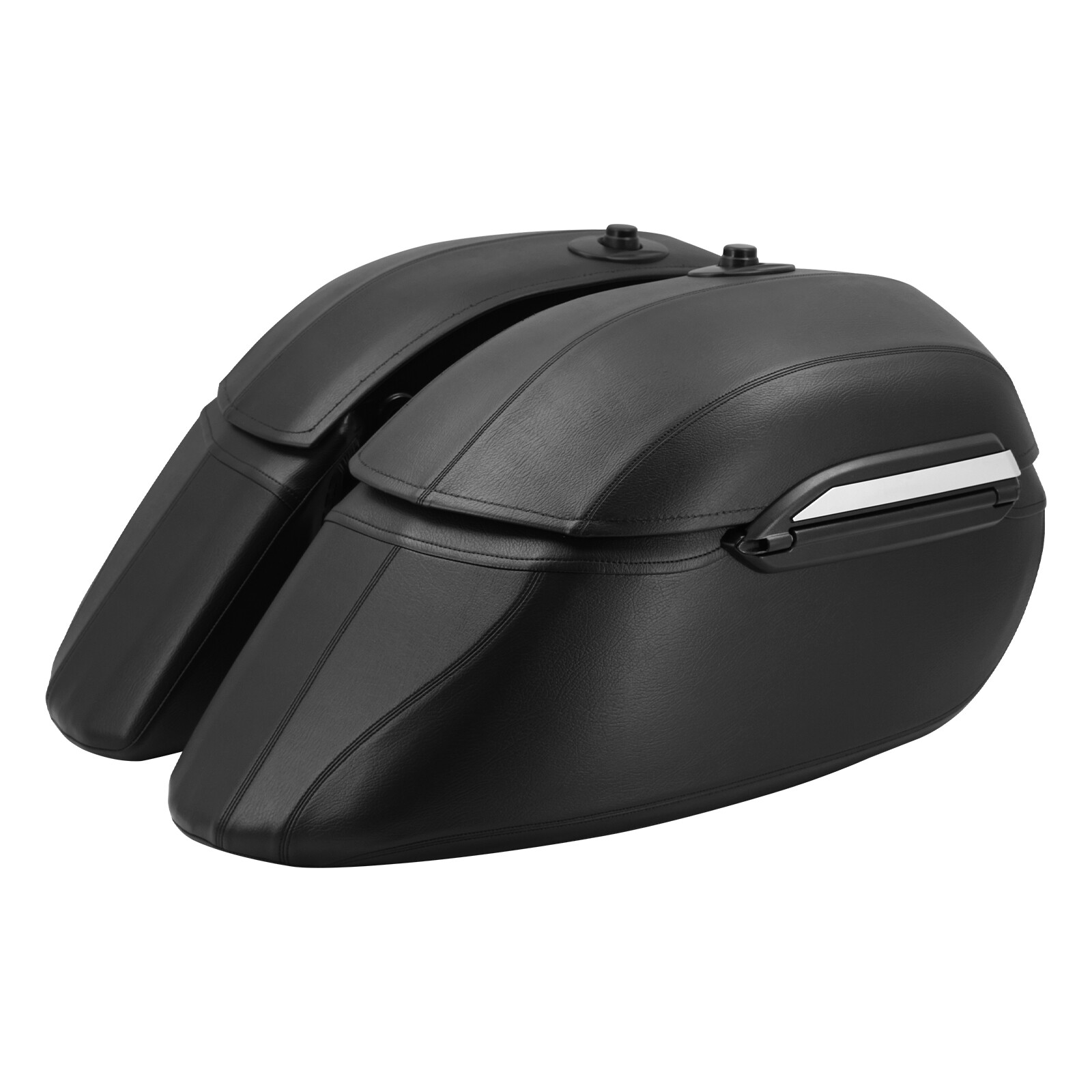 Motorcycle Hard Luggage Bag Universal Saddlebags For Harley Yamaha ...