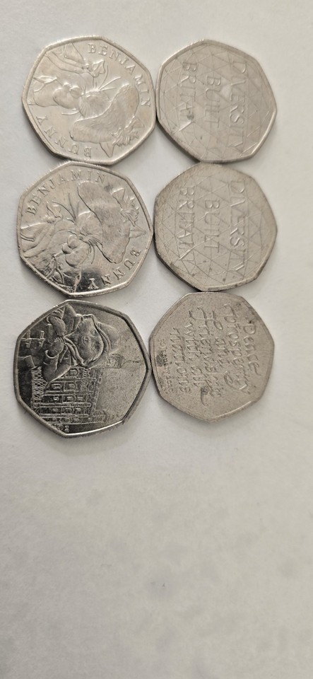 Very Rare 50p Coin 6 Coins | eBay UK