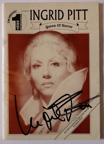 INGRID PITT Hammer Horror Genuine Signed Autograph Booklet 59 Pages ...