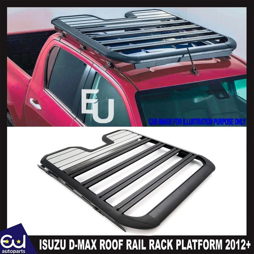 ROOF RACK DEFENDER STYLE CROSS BAR RAIL LUGGAGE BASKET FOR ISUZU D-MAX ...
