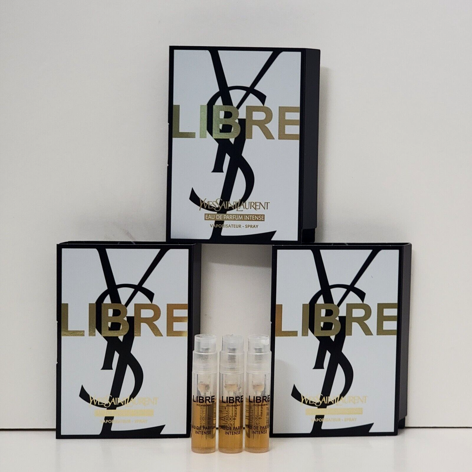 YSL LIBRE EAU DE PARFUM INTENSE 0.04 fl oz YVES SAINT LAURENT- 3 Vials ...