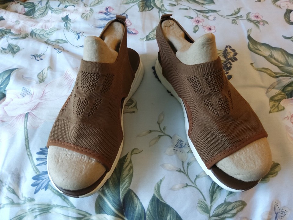 Womens Lightweight Summer Sandals Sz 9W, EC Slightly Used, Taupe | eBay