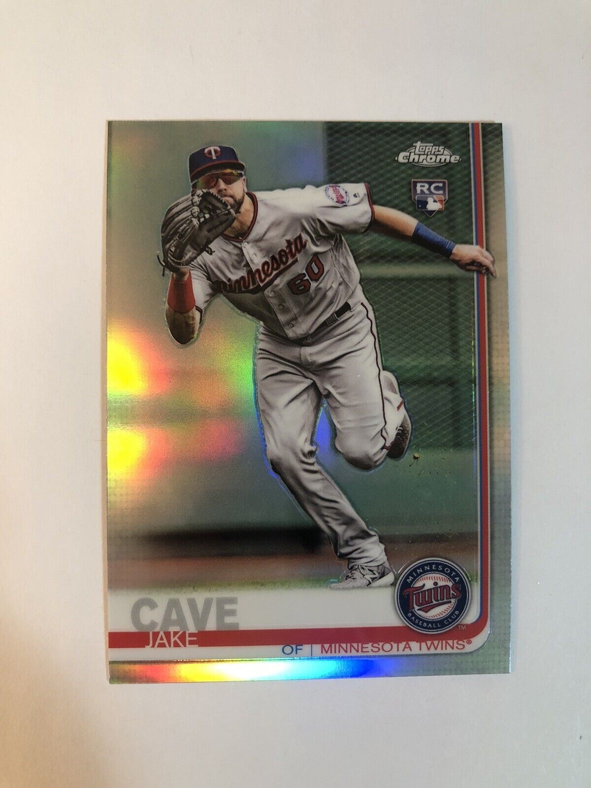 2019 Topps Chrome Baseball JAKE CAVE REFRACTOR ROOKIE RC Twins MLB #161 ...